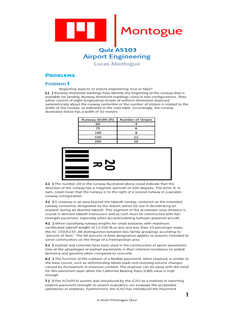 Airport Engineering Solved Problems | PDF | Runway | Airport Airport Engineering Solved Problems | PDF | Runway | Airport