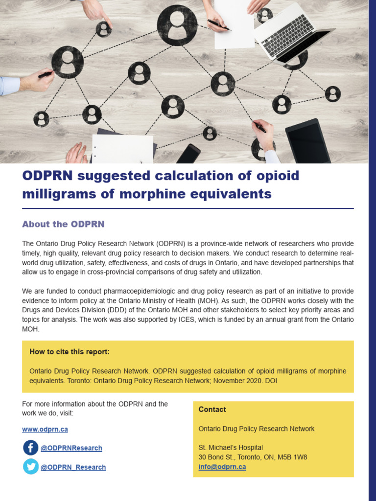 Opioid Milligrams of Morphine Equivalents - FINAL | PDF