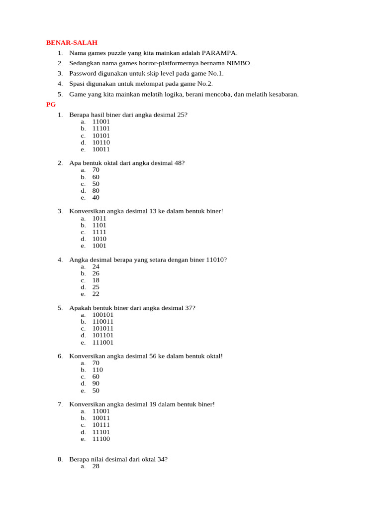 Remedial Informatika | PDF