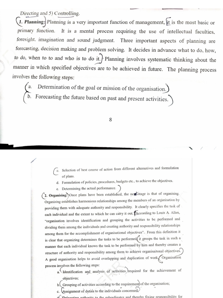 functions of management | PDF