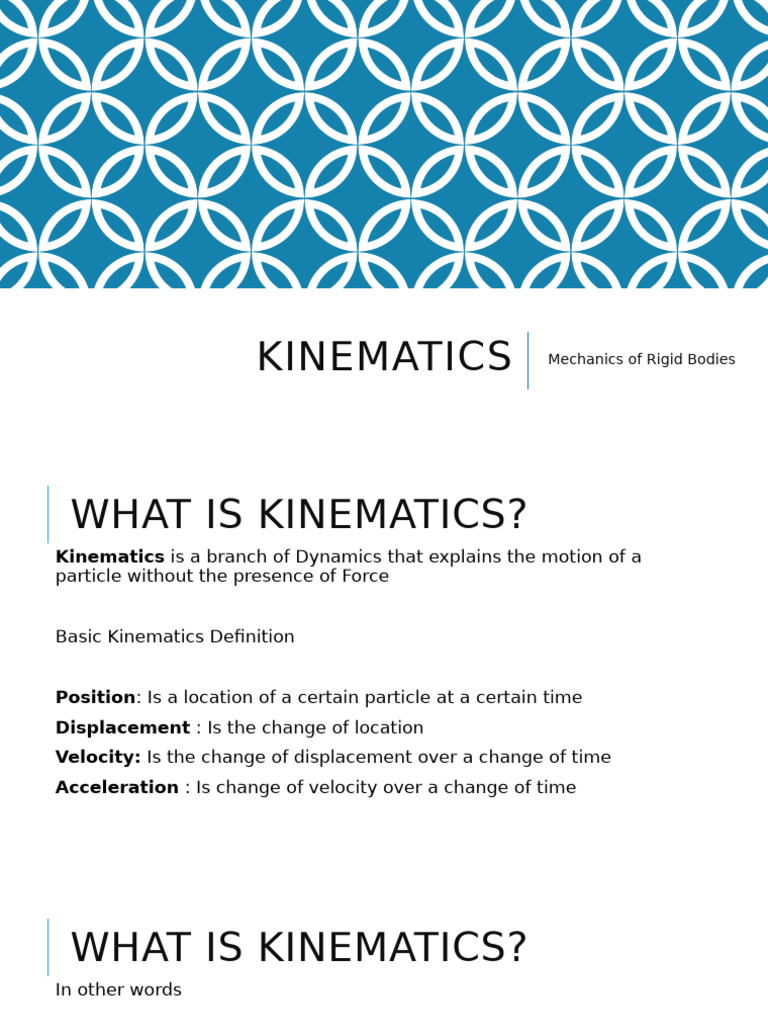 Presentation 13 (KINEMATICS REFRESHER) - 3 | PDF