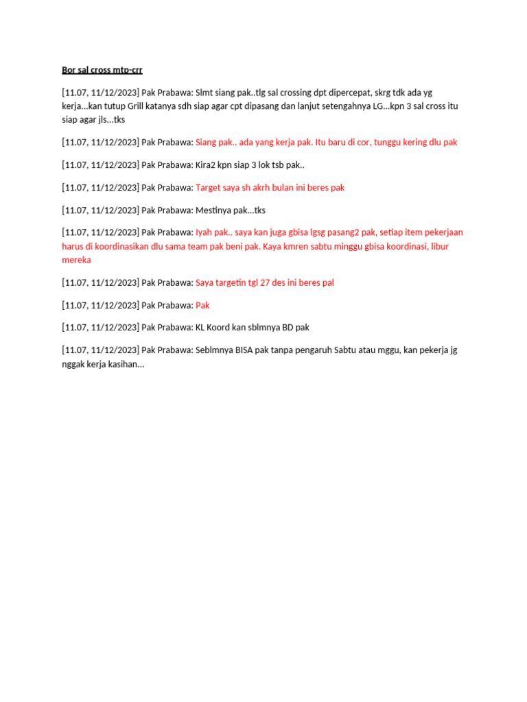 Bor Sal Cross MTP | PDF