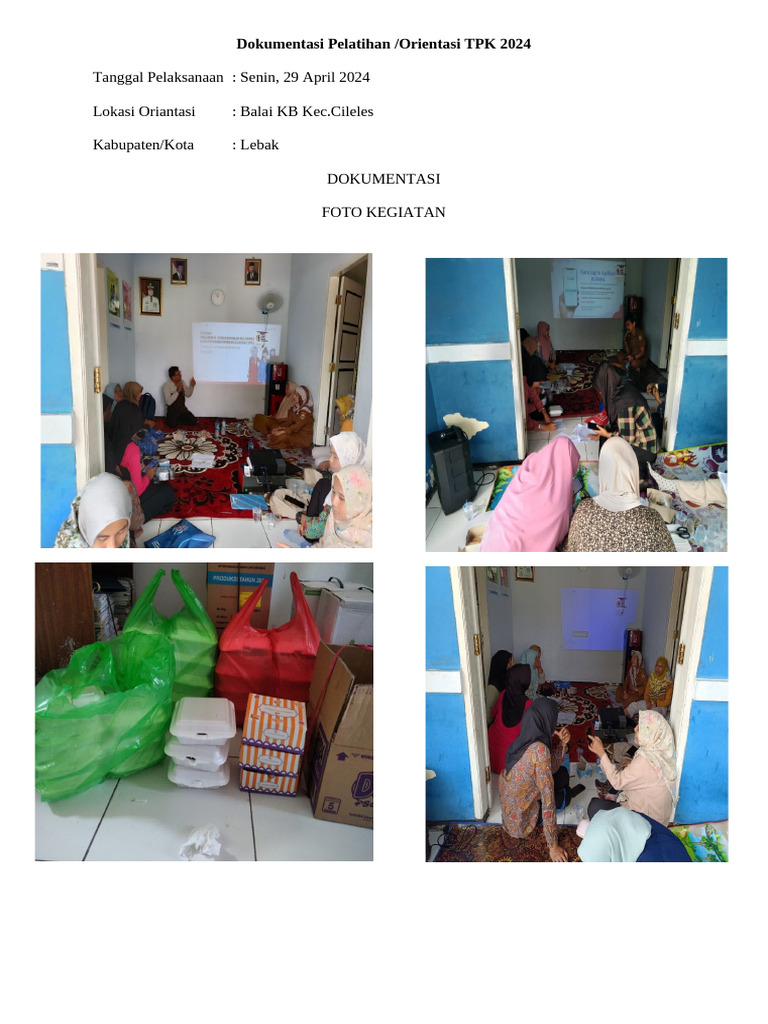 Dokumentasi Orientasi | PDF