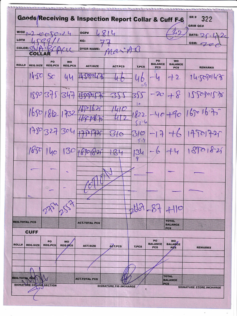 Ceiving & Inspection:) - I"Pi RR'HR | PDF