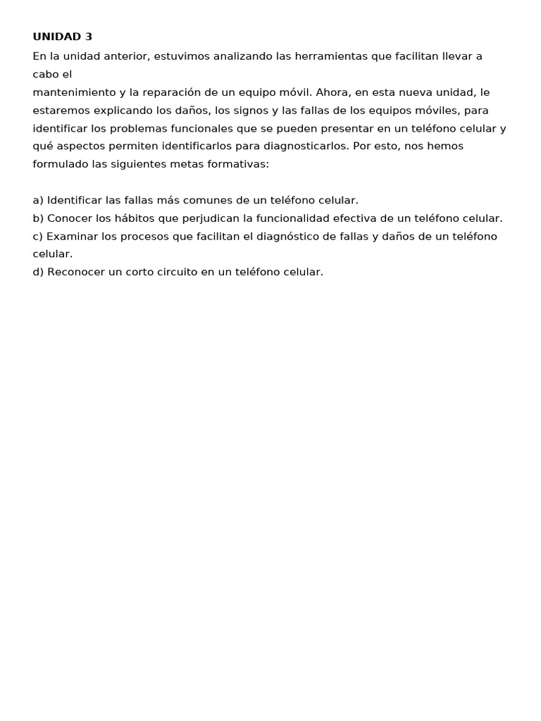Unidad 3 | PDF