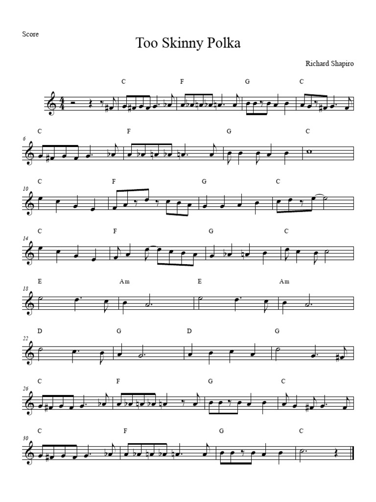 Too Skinny Polka | PDF