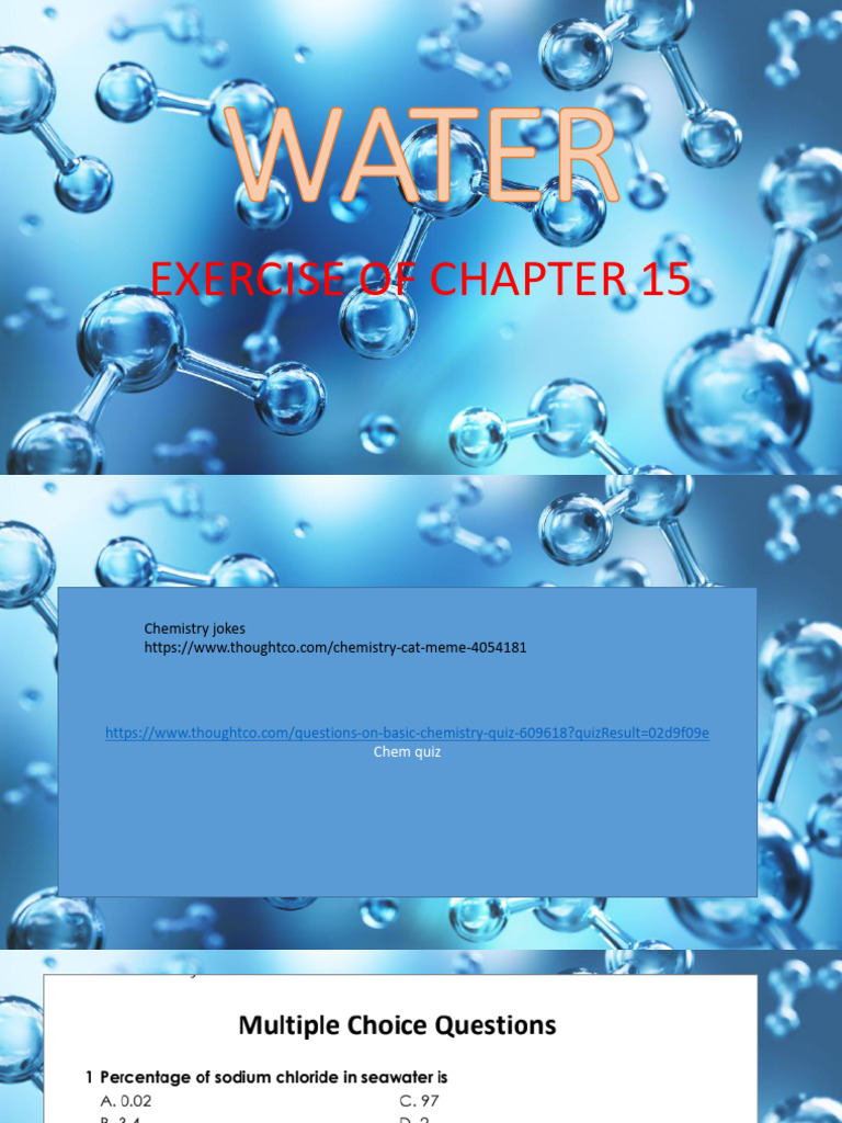 CH 15 Exercise | PDF