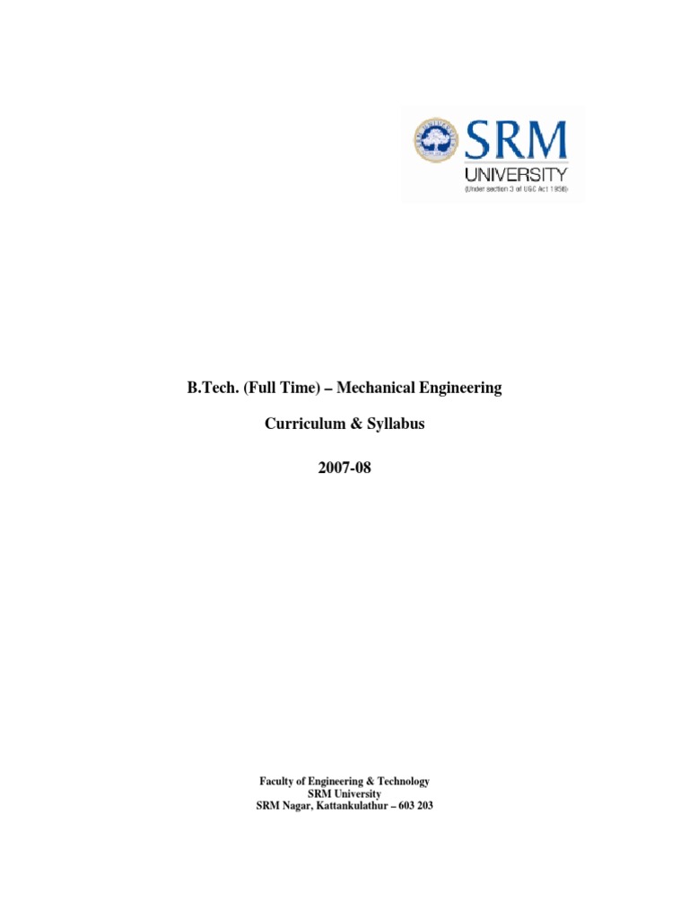 Mech Syllabus | PDF