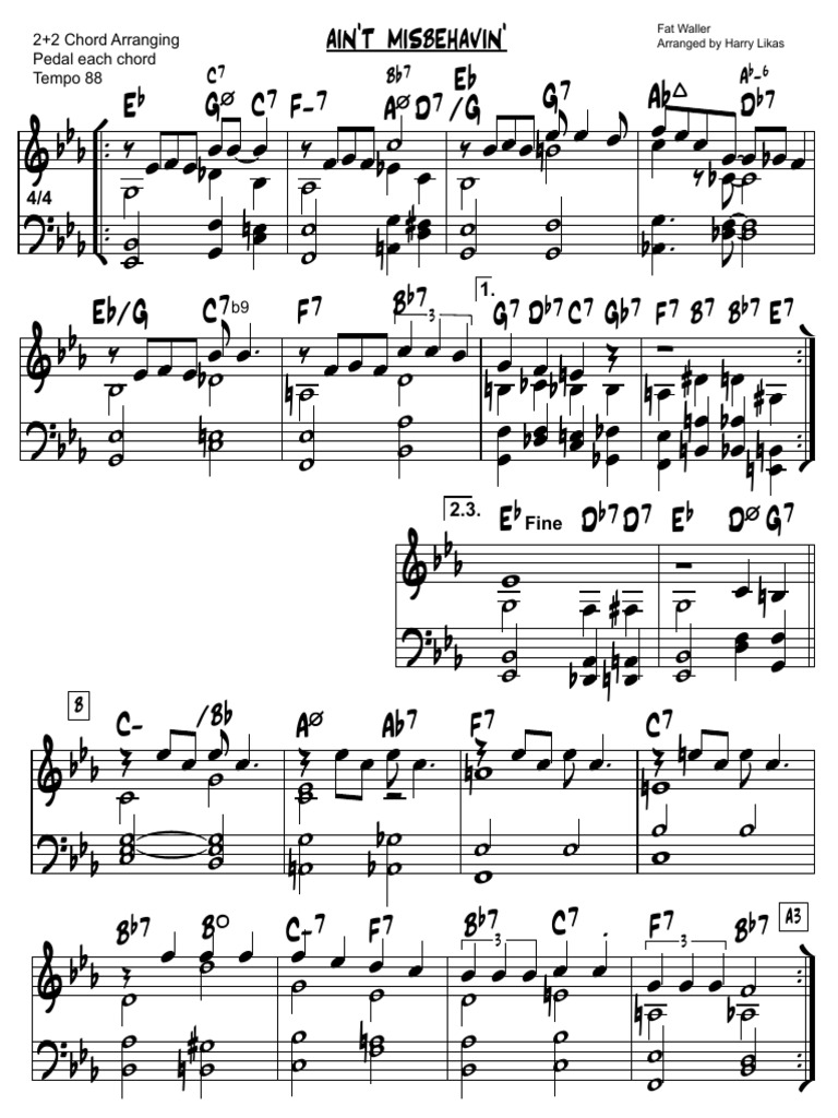 Aint.Misbehavin.2+2 | PDF