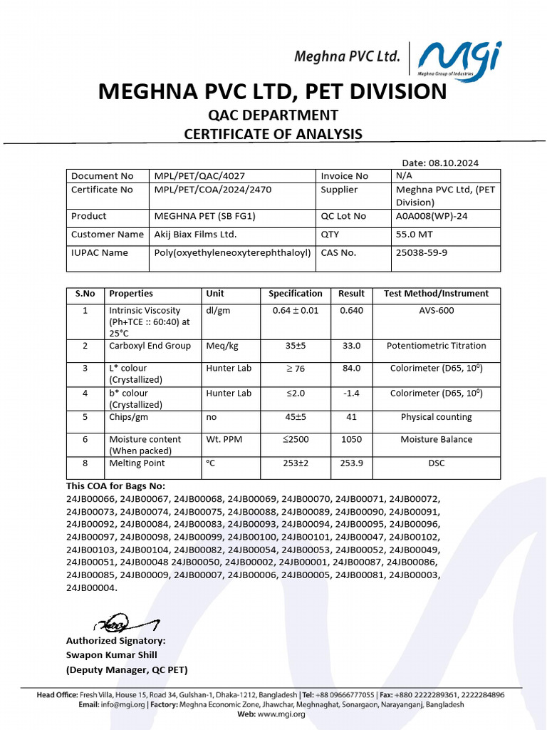 2470 Akij Biax Films Ltd. (A0A008 (WP) - 24) | PDF