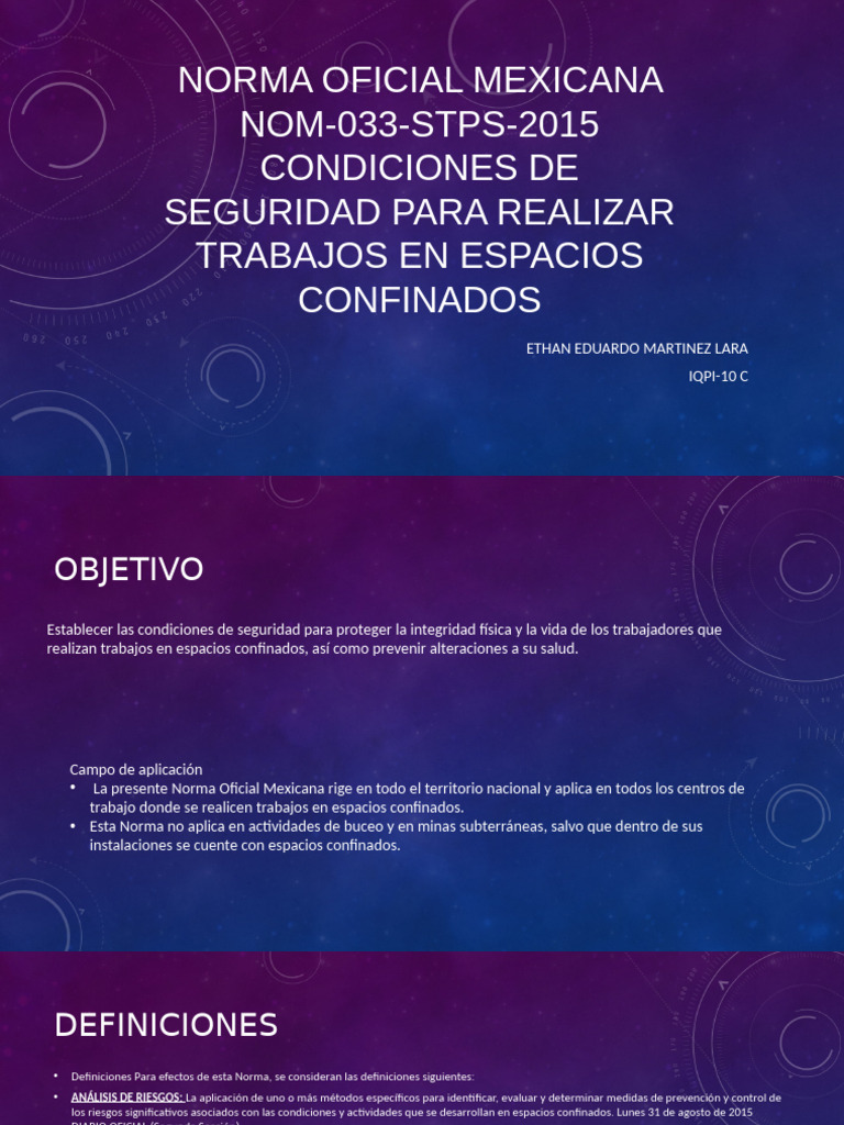 Nom-033-Stps-2015 Condiciones de Seguridad para Trabajos en Espacios ...