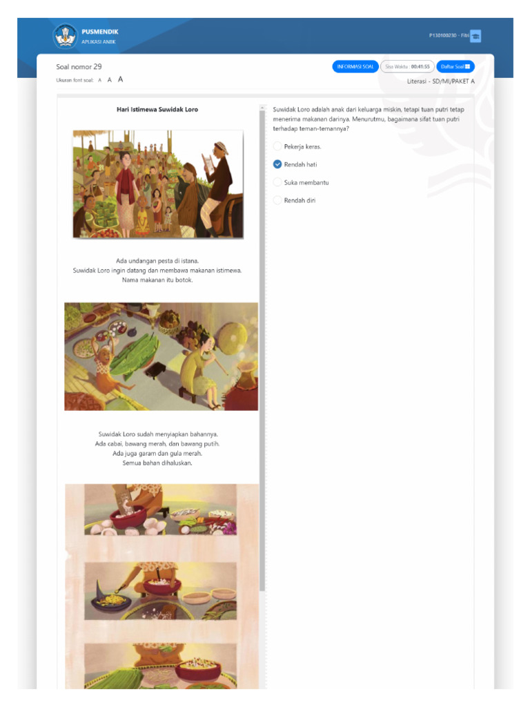 Screencapture Pusmendik Kemdikbud Go Id An Simulasi Akm Proses Tes 2023 ...