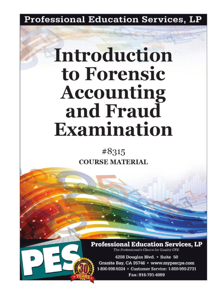 Introduction To Forensic Accounting and Fraud Examination | PDF | Fraud | Fiduciary