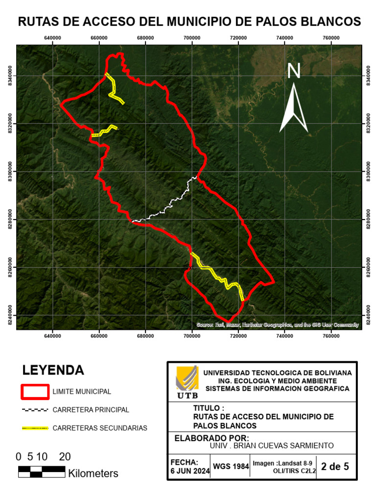 Rutas de Acceso Palos Blancos | PDF