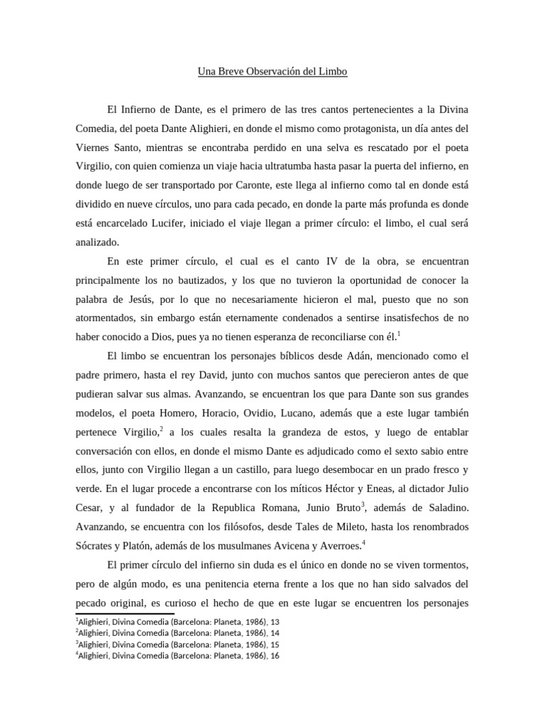 Taller Del Infierno Jose Parada | PDF | Infierno (Dante) | Clásicos
