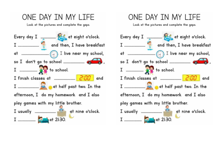A Day in My Life | PDF
