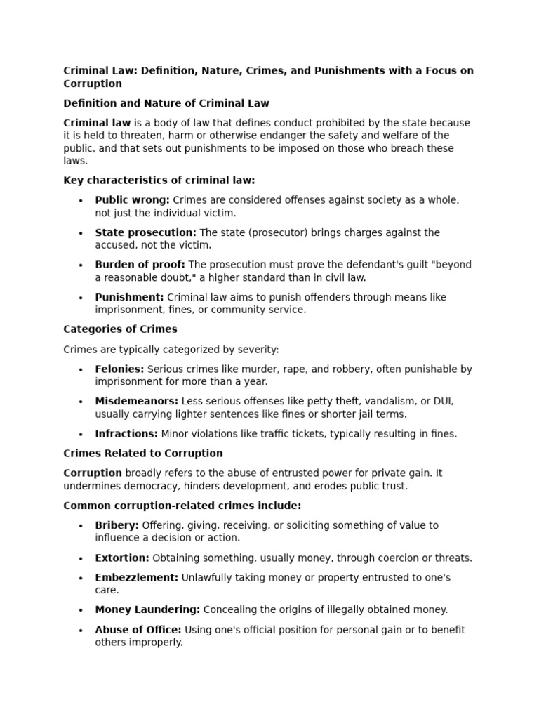 Criminal Law | PDF