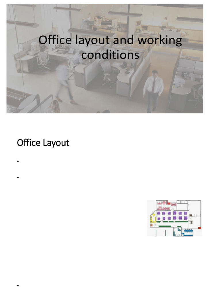 Office Layout and Working Conditions | PDF