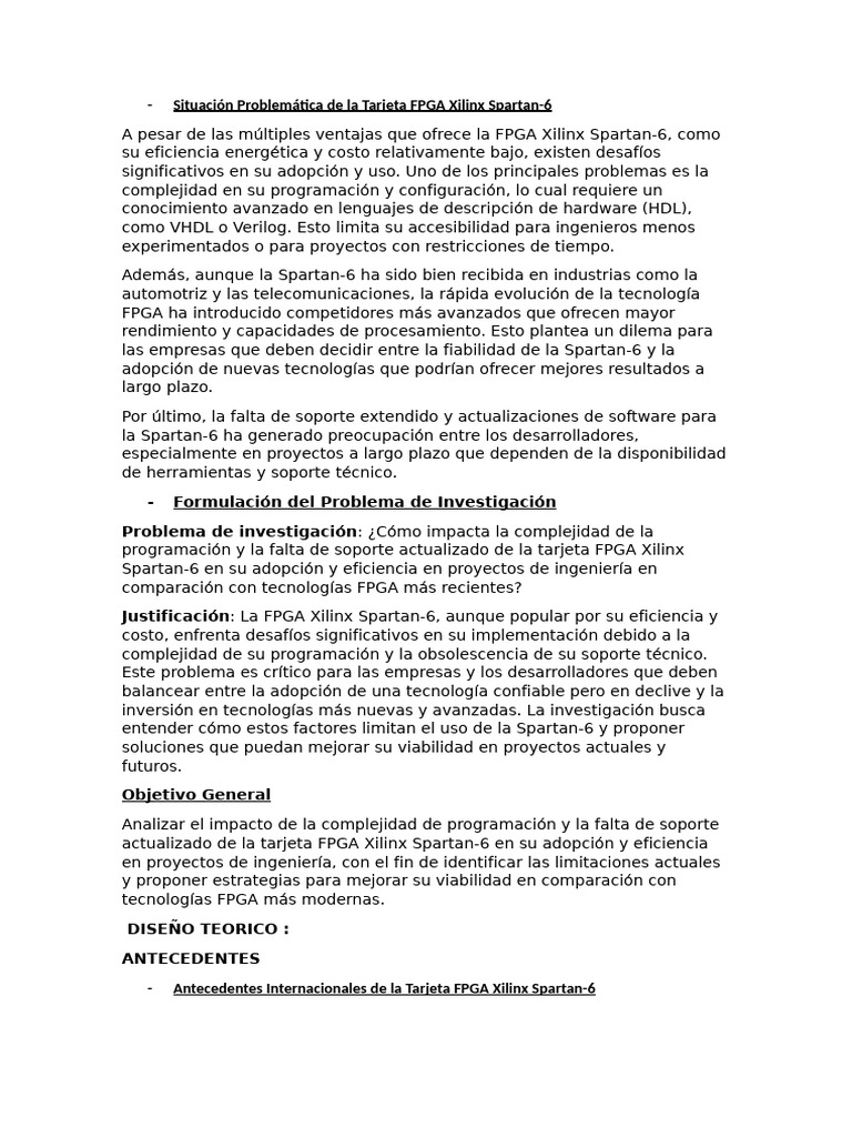 INFORME Tarjeta FPGA Xilinx Spartan | PDF INFORME Tarjeta FPGA Xilinx Spartan | PDF