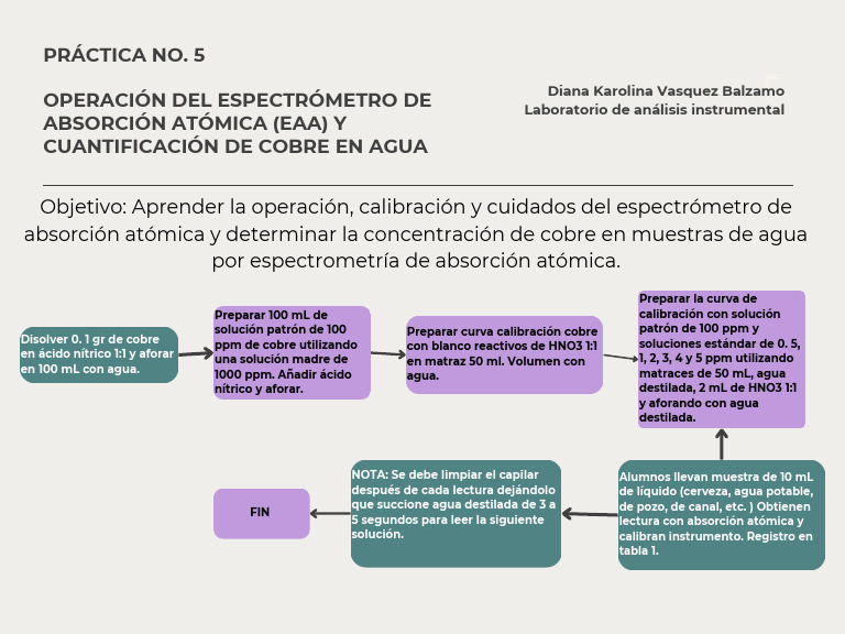 Diagrama de Flujo PRACTICA #5 VAS - DIANA | PDF | Ácido nítrico | Química
