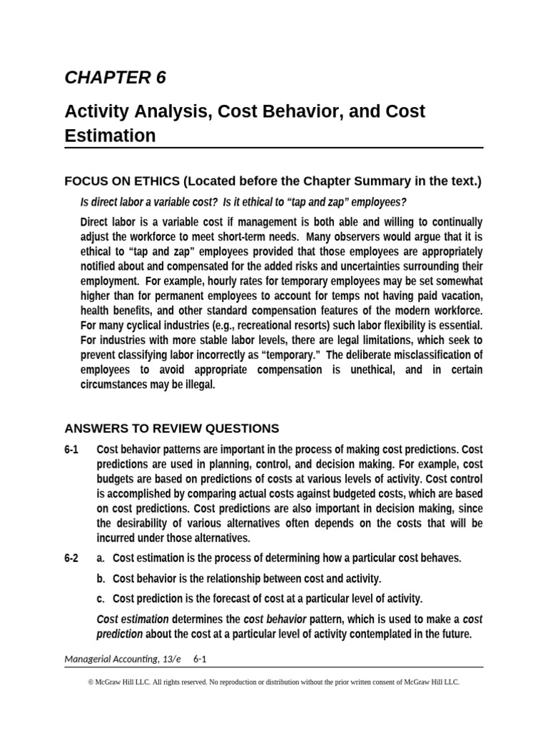 Hilton 13e SM Ch06 | PDF