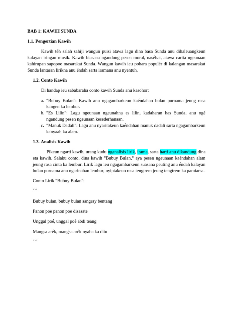Puisi Basa Sunda | PDF
