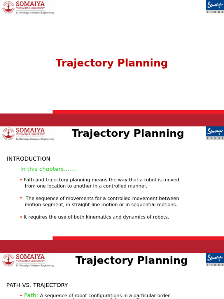 Trajectory Planning | PDF
