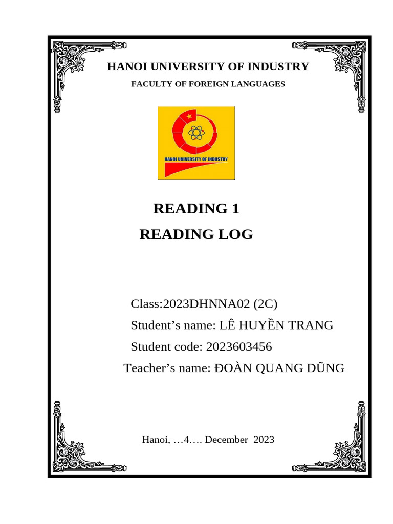 Bia-Reading Log | PDF