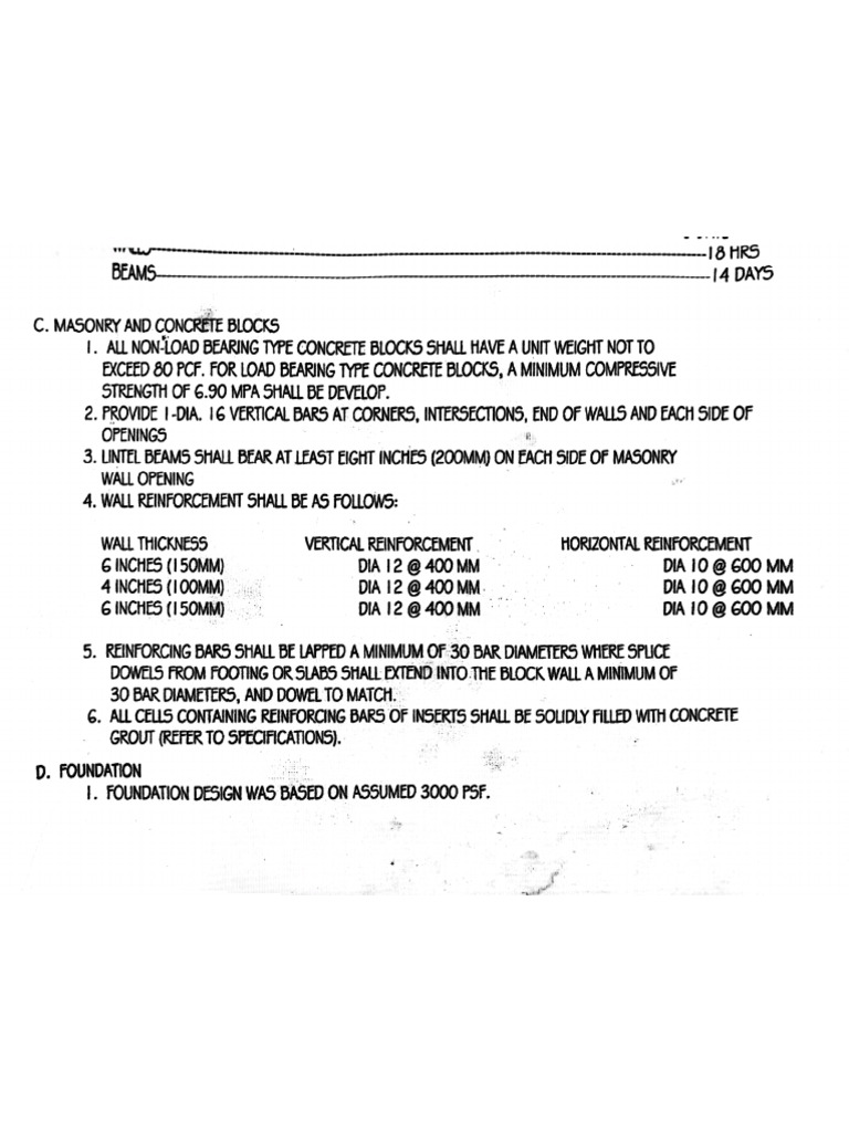 Construction Notes | PDF