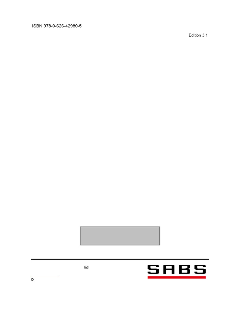 SANS 347 (2024) Ed.3.01 | PDF | Safety | Technology & Engineering