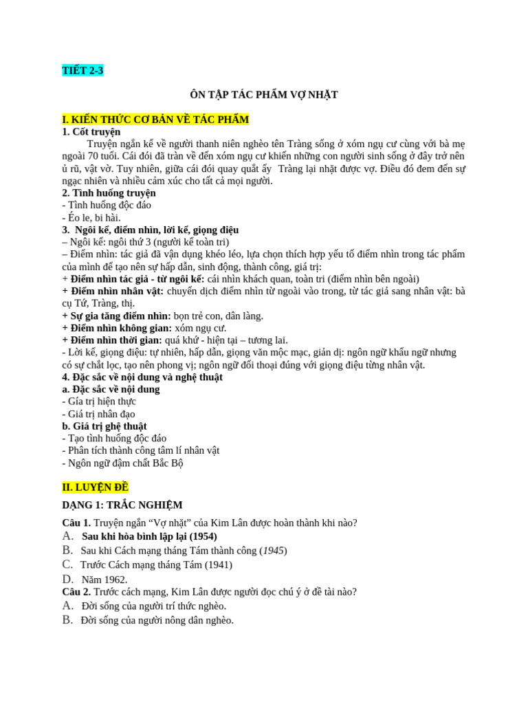 Ôn Tập 11 KNTT Bài 1 | PDF