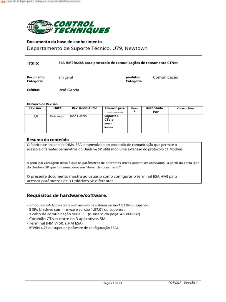 Esa-Vt50 en PT | PDF