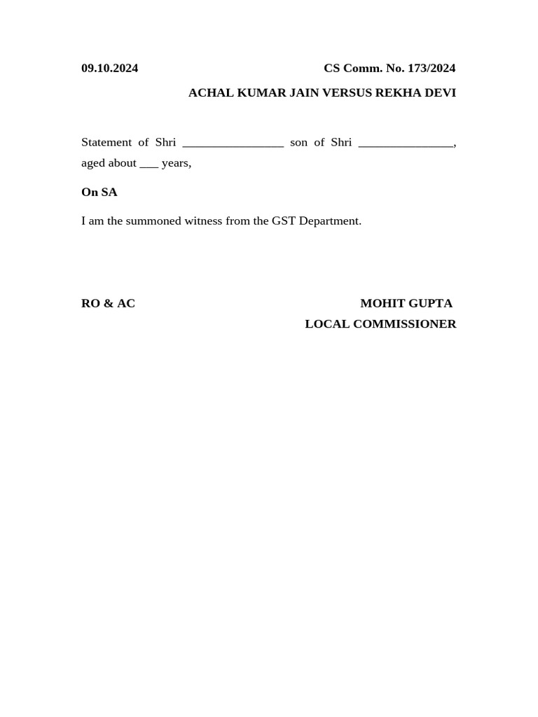 Achal Kumar Jain Versus Rekha Devi | PDF