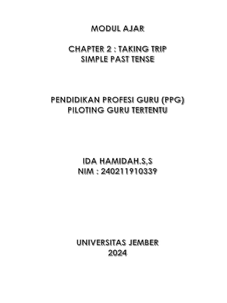 Modul Ajar Inggris PPG Ida | PDF