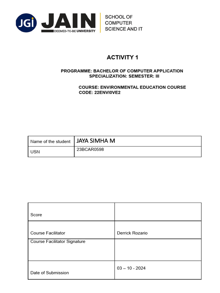 EVS - REPORT FINAL Rajeev | PDF