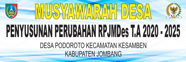 Banner Musdes P-RPJMD | PDF