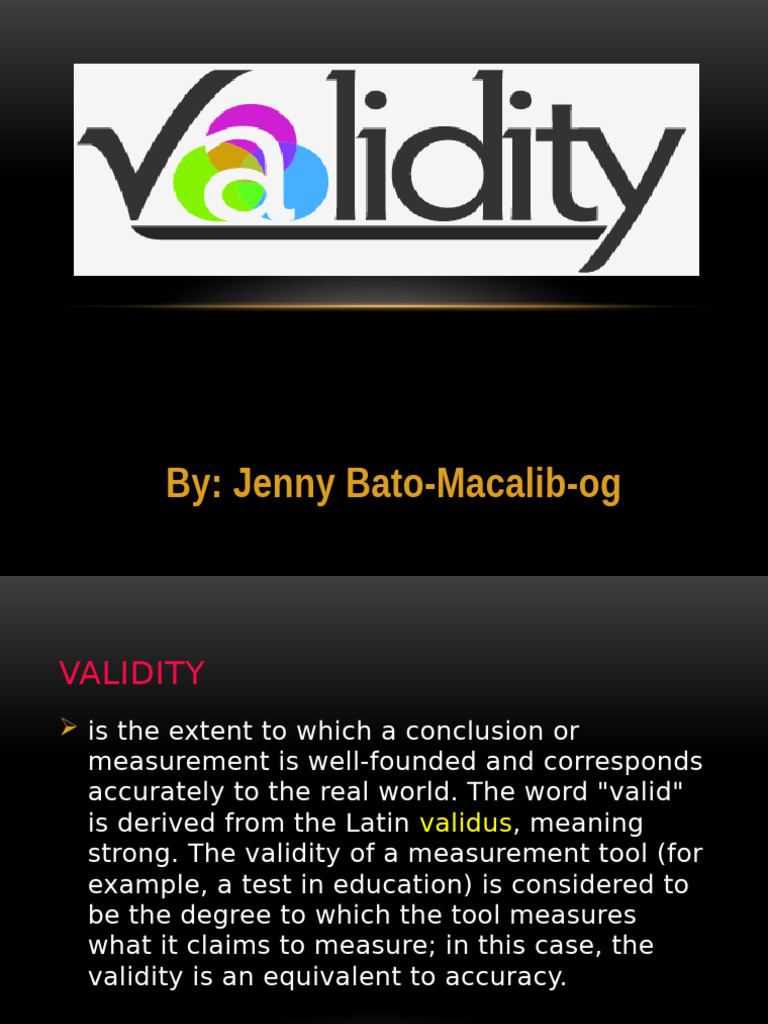 Text Construction - Validity | PDF