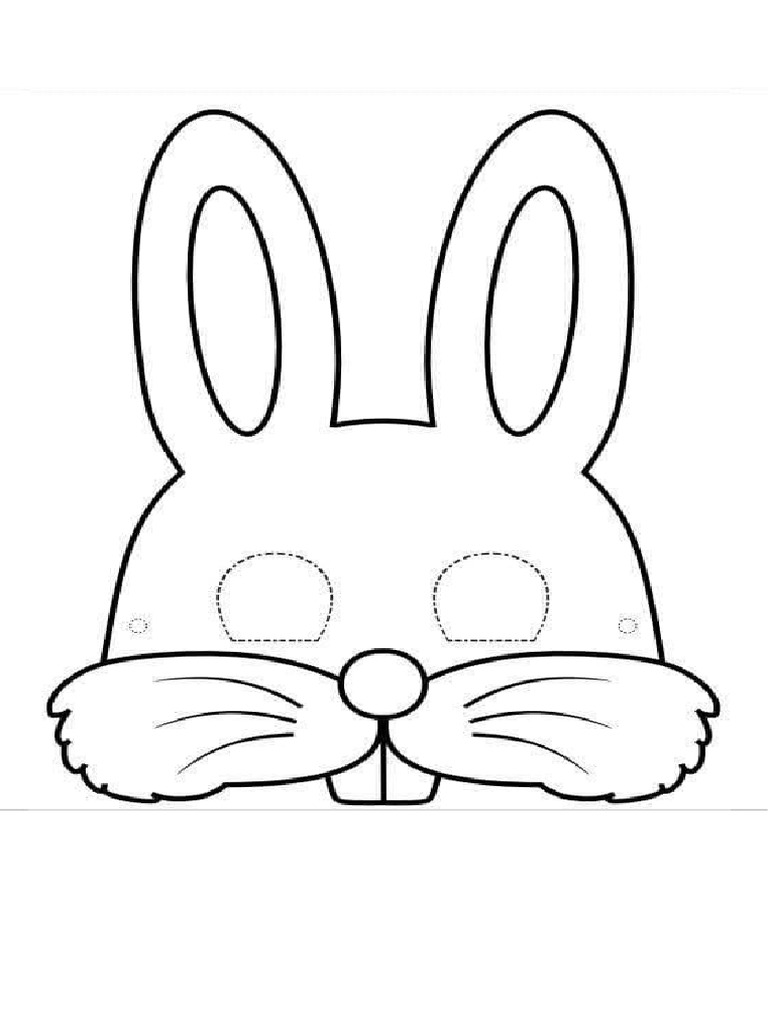 Mewarnai Topeng Kelinci | PDF