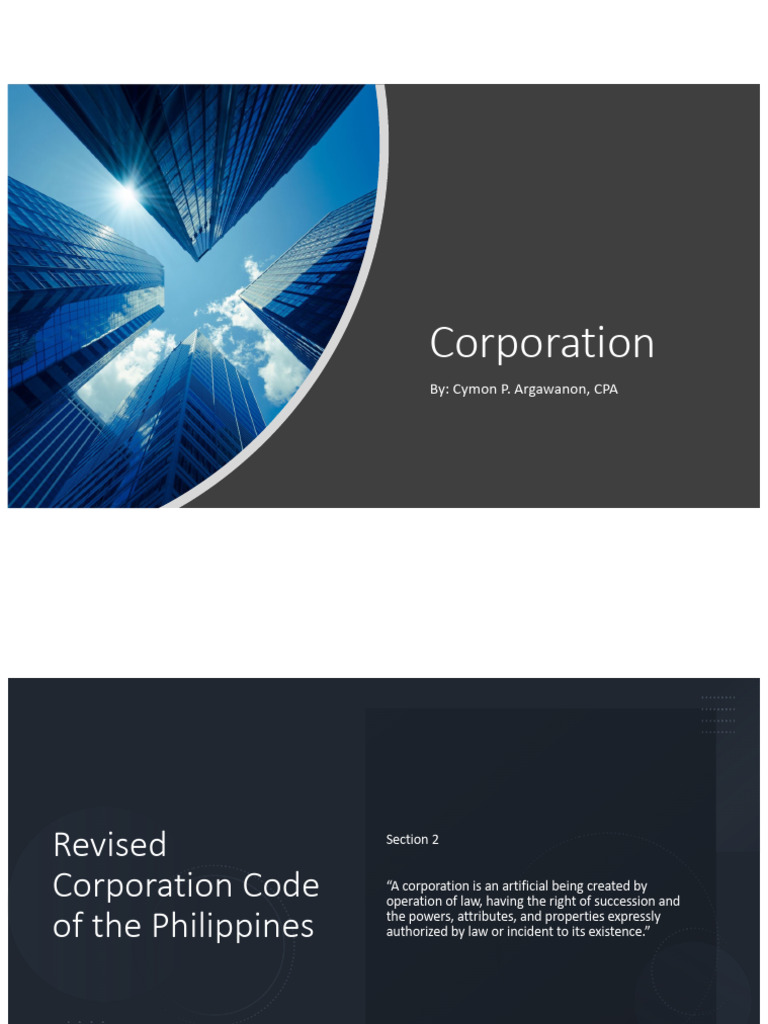 Introduction to Corporation-1 | PDF