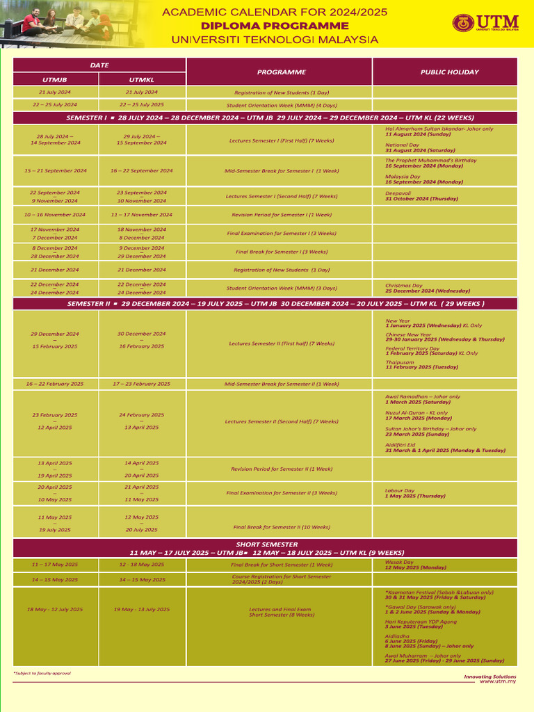 ACADEMIC-CALENDAR-DIPLOMA-2024_2025 | PDF