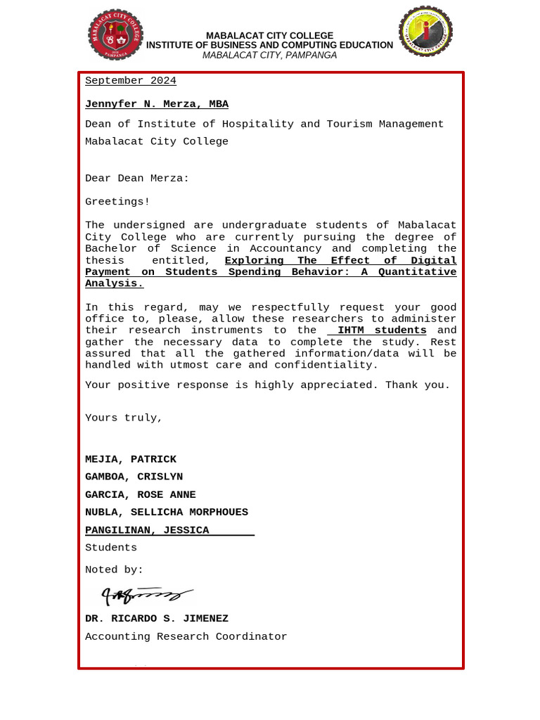 Letter To Codak | PDF