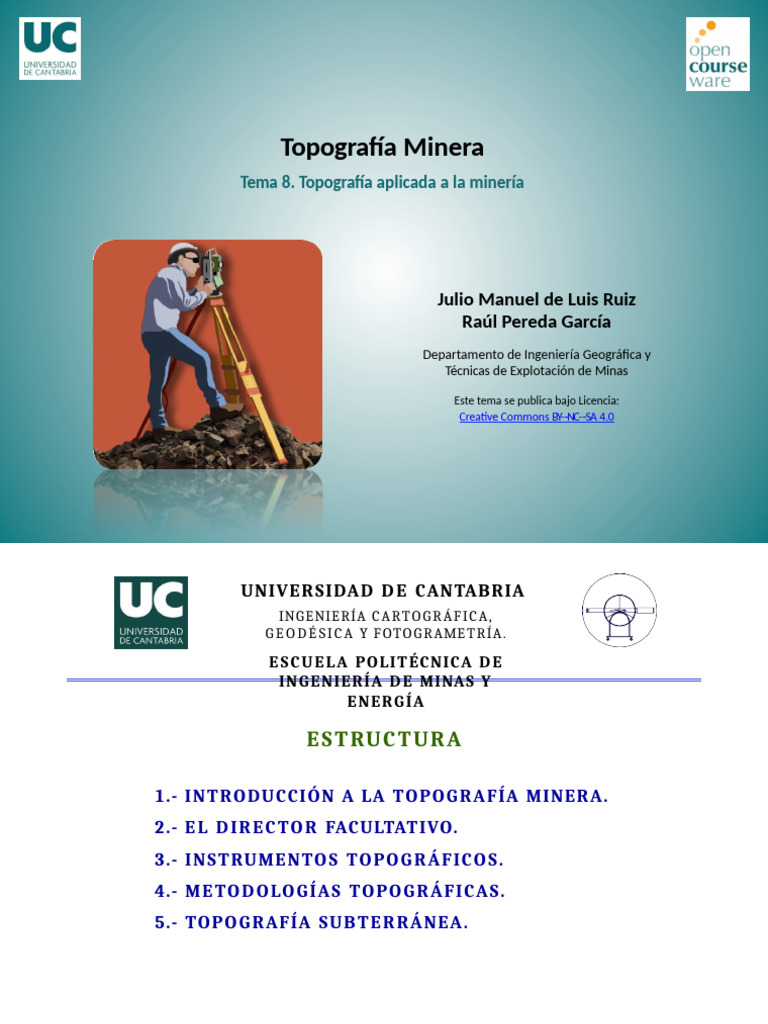 Tema - 08 TOPOGRAFIA MINERA | PDF
