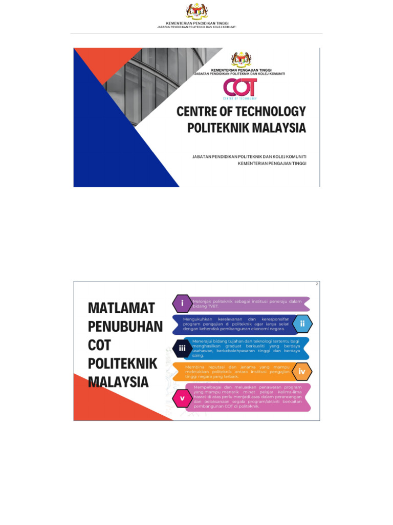 Centre of Technology (COT) | PDF