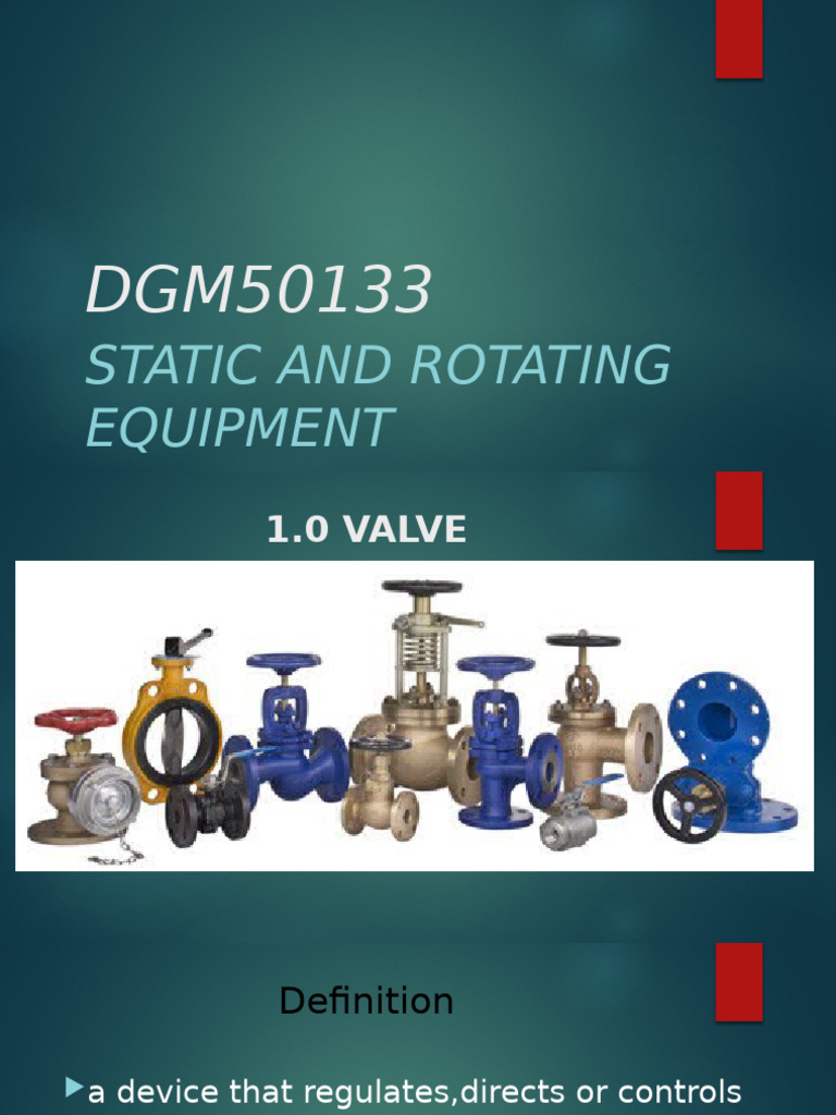Chapter 1 Valves | PDF