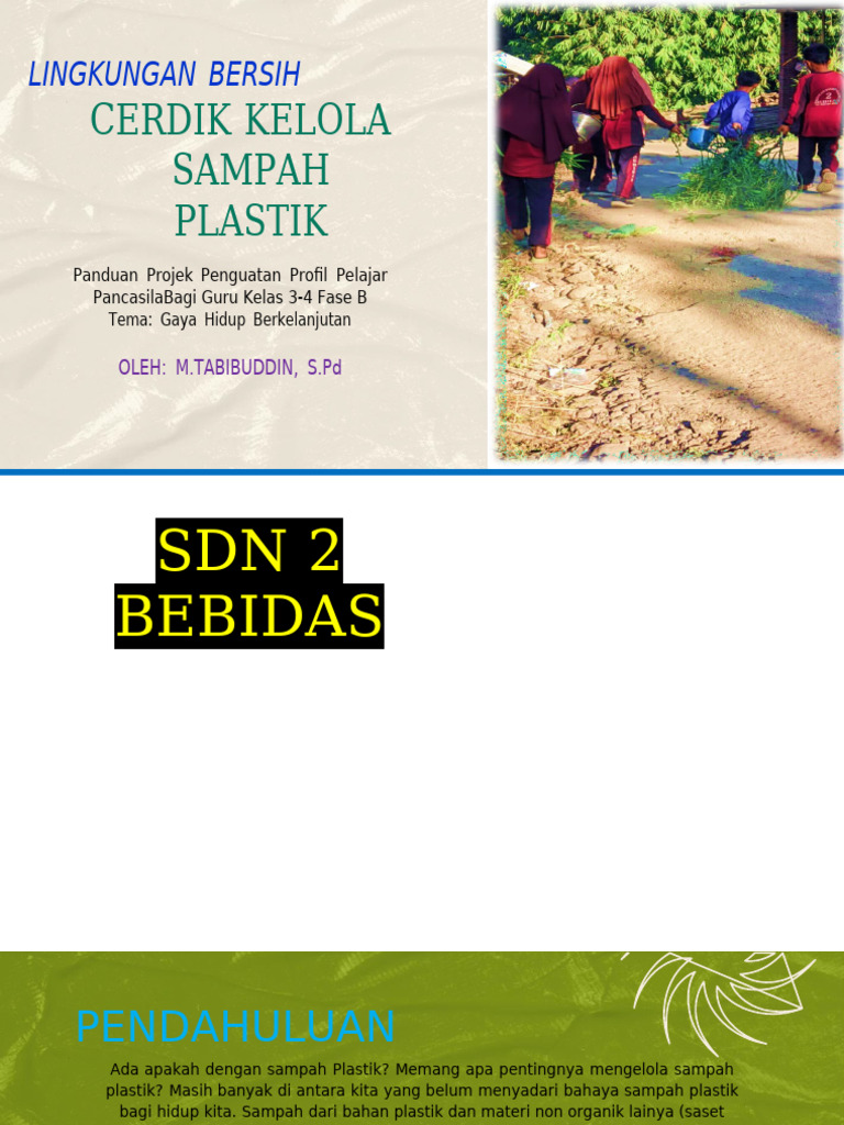 Modul Projek - Kelola Sampah Plastik - Fase B | PDF