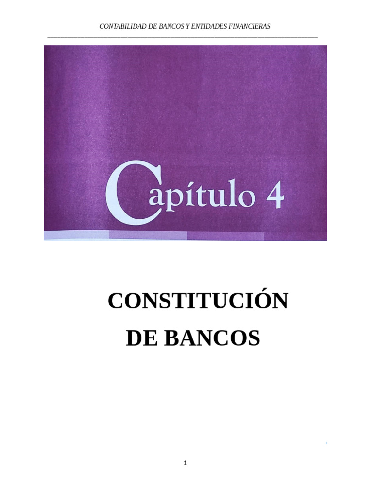 CAPITULO 4 - CONTABILIDAD DE BANCOS_(hasta Ejercicio _7) | PDF