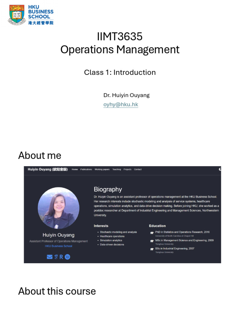 Class 1-1 - Introduction | PDF