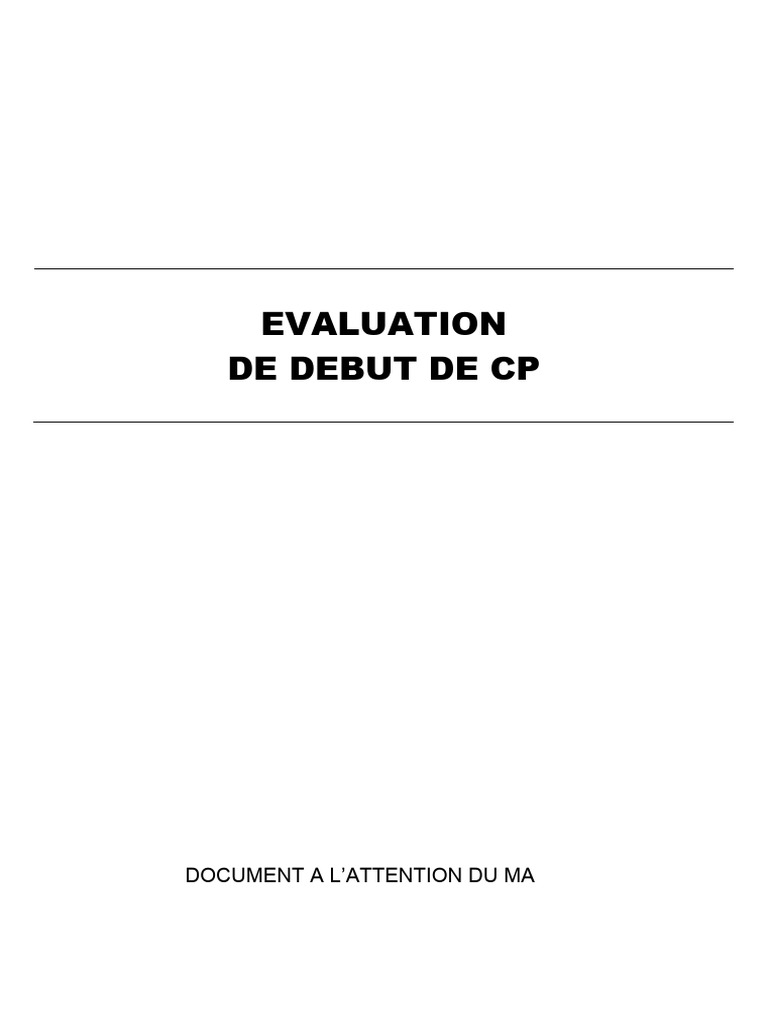 Livret Maitre CP1 | PDF
