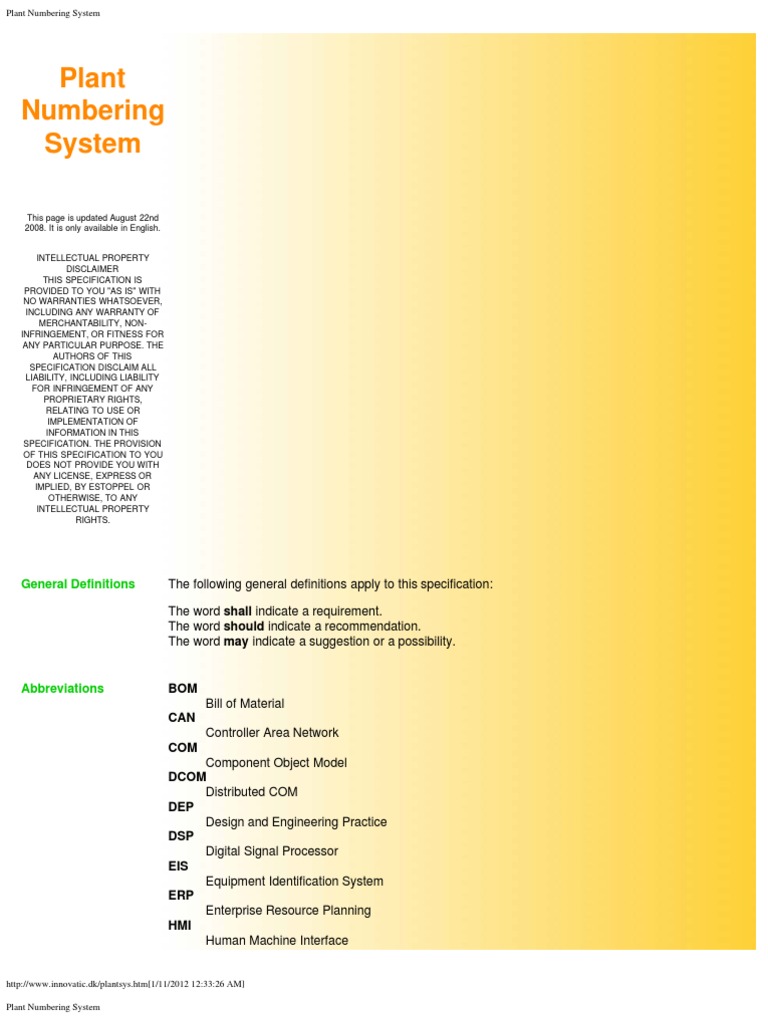 Plant Numbering System | PDF | Component Object Model | Bit