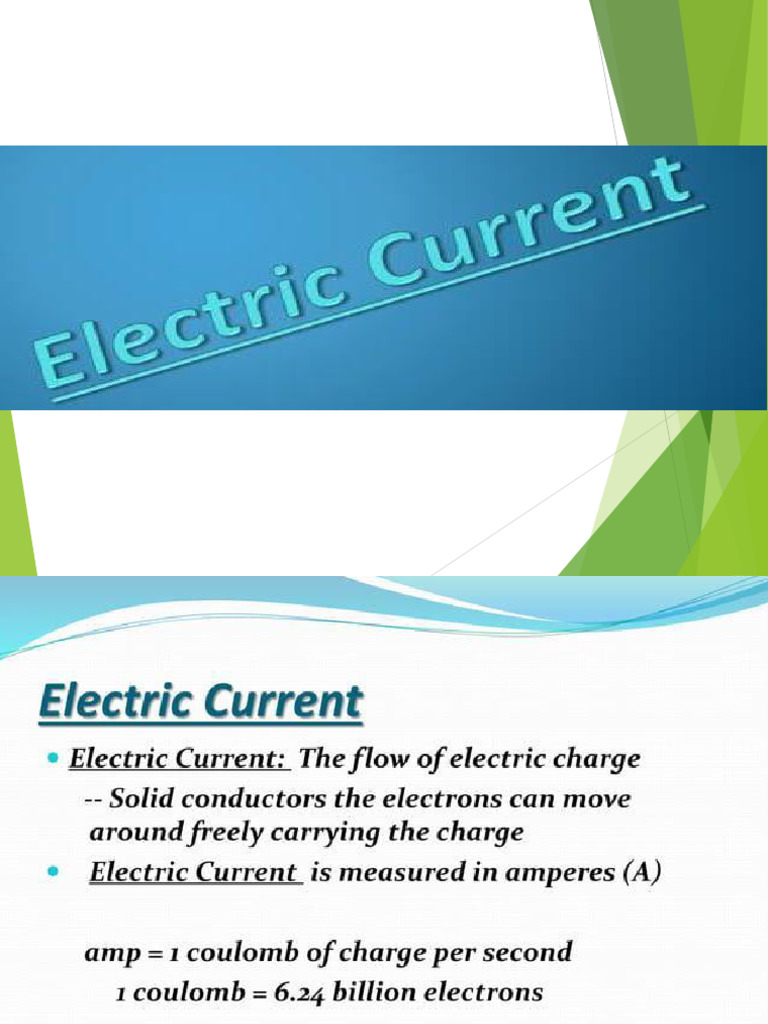 Electric Current PDF | PDF